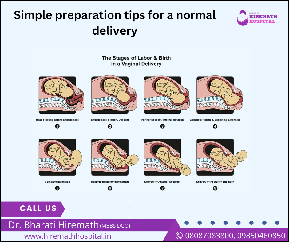 Simple preparation tips for a normal delivery